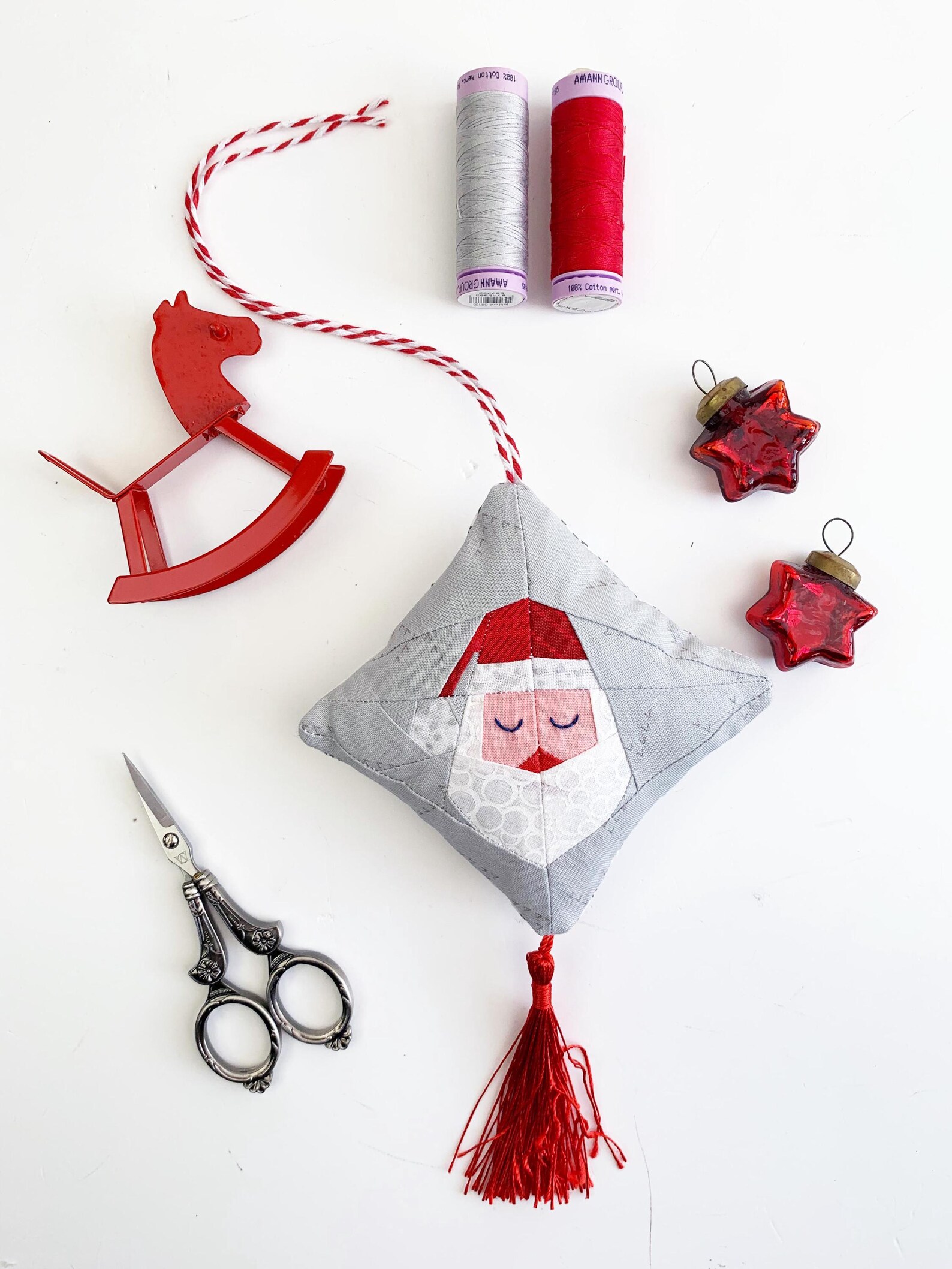 Santa Quilt Block, 5 Sizes PDF Instant Download, Foundation Paper ...