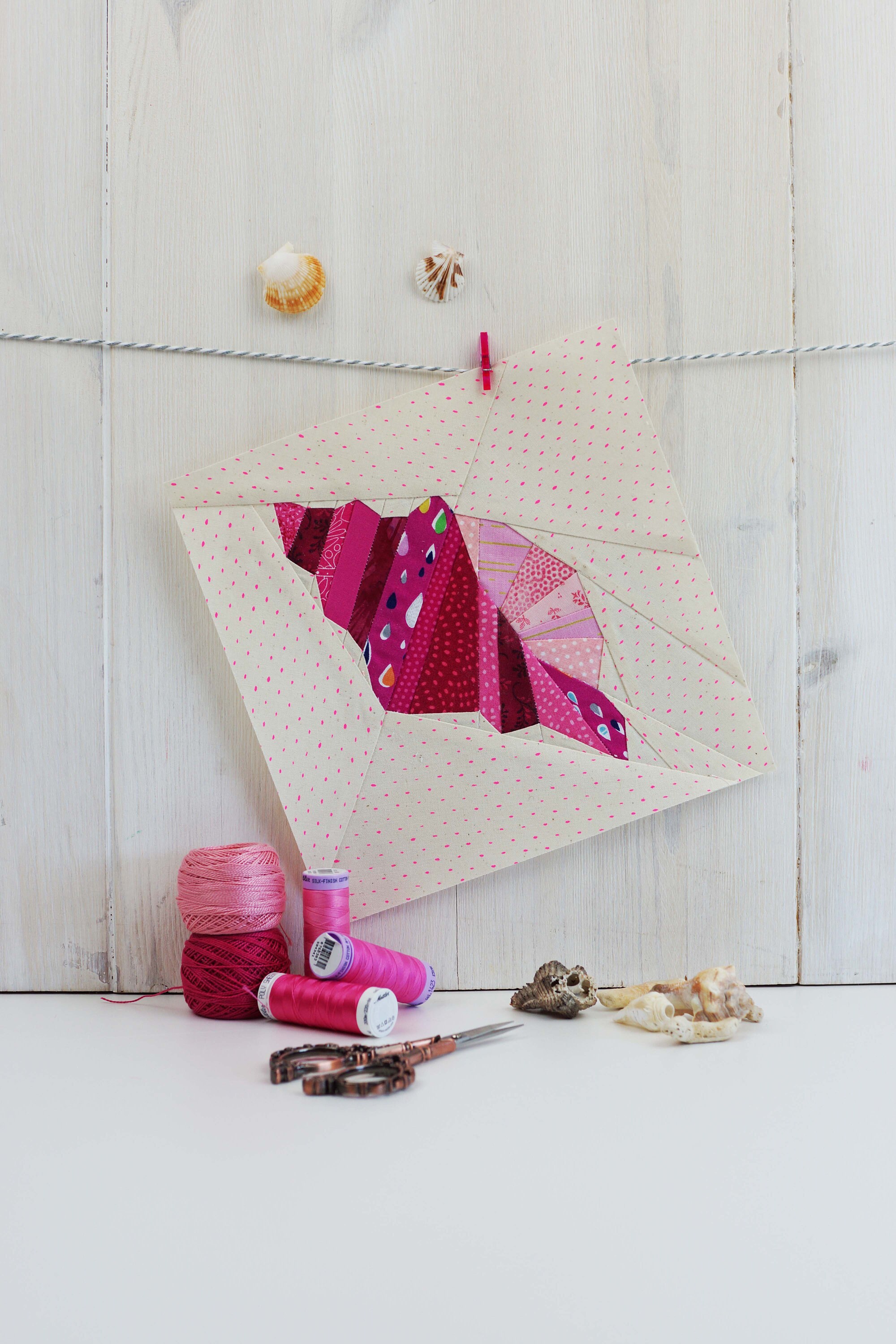 Seashell Quilt Block Pattern PDF Pattern Instant Download | Etsy Australia