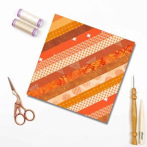 Diagonal Stripes 8 Sizes, Quilt Block Pattern, Foundation Paper Piecing ...