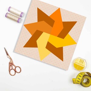 8-point-tangled Star, 6 Sizes PDF Instant Download, Foundation Paper ...