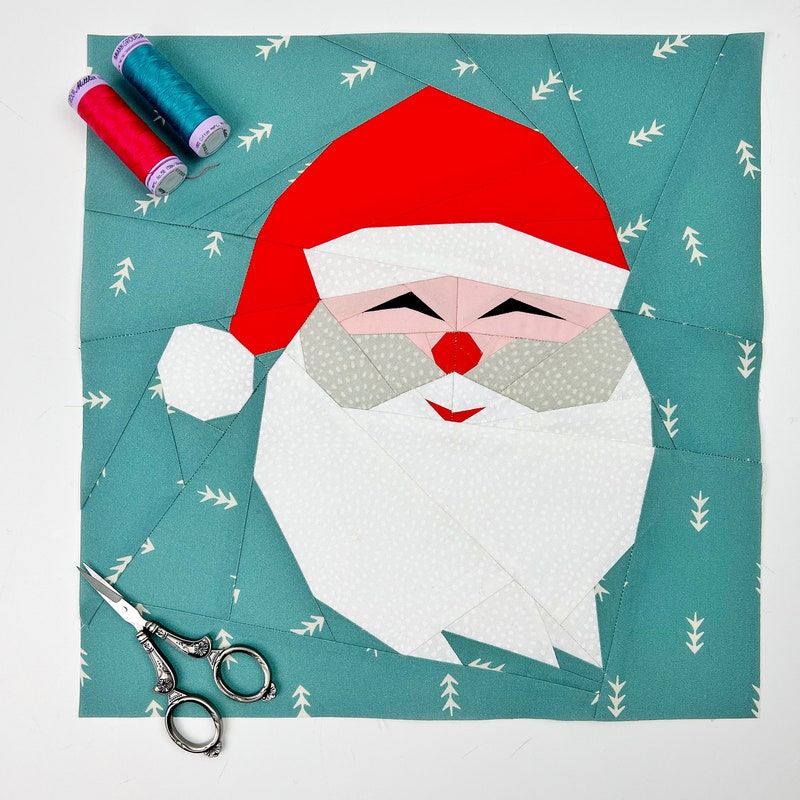 Santa Quilt Pattern - Etsy