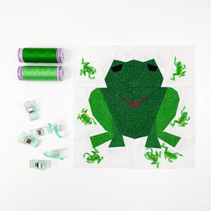 Frog FPP Quilt Block Pattern 5 Sizes PDF Instant Download, Foundation ...