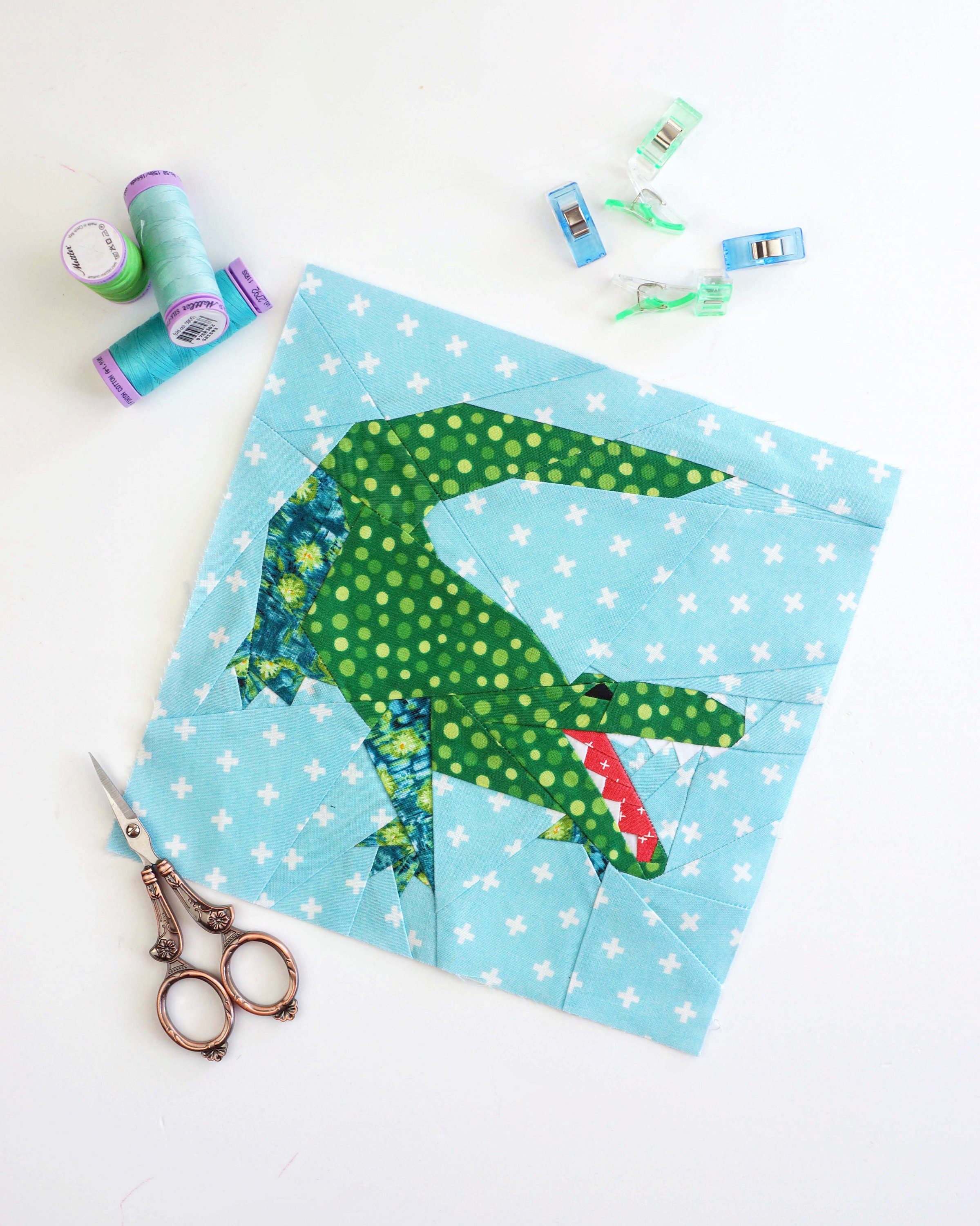 Crocodile Quilt Block Pattern PDF Instant Download Patchwork - Etsy ...