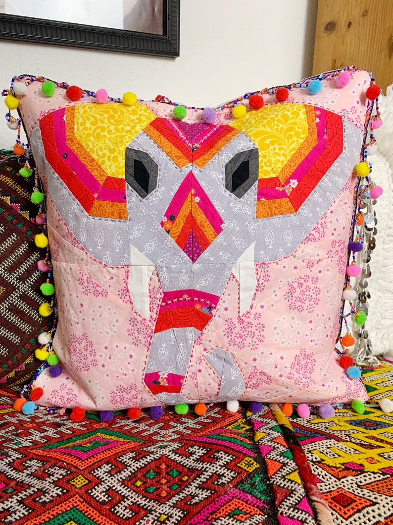 Elephant Quilt Block Pattern PDF Instant Download Home - Etsy