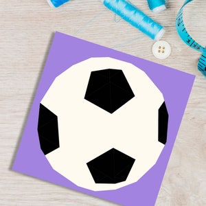 Soccer Ball Quilt Block Pattern: Foundation Paper Piecing (PDF Pattern ...