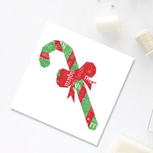 Candy Cane Quilt Block, 4 Sizes PDF Instant Download, Foundation Paper ...