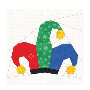 Jester Hat Sewing Pattern, Jester Hat Quilt Block Pattern PDF, Nursery ...
