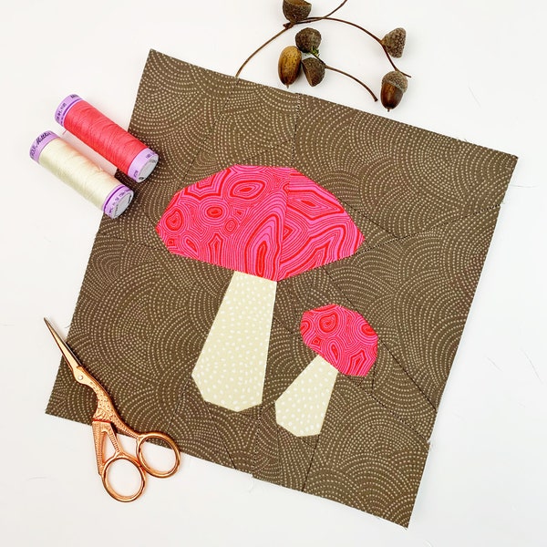 Mushroom Quilt Pattern - Etsy