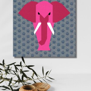 Elephant Quilt Block Pattern, 3 Sizes PDF Pattern Instant Download ...
