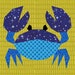 Crab Quilt Block Pattern, PDF Pattern Instant Download, Nautical Quilt ...