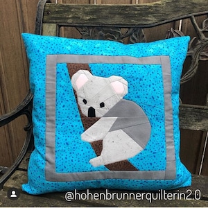 Koala Quilt Block Pattern, 3 Sizes PDF Instant Download, Foundation ...