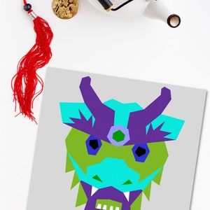 Chinese Dragon Quilt Block Pattern, 2 Sizes PDF Instant Download ...