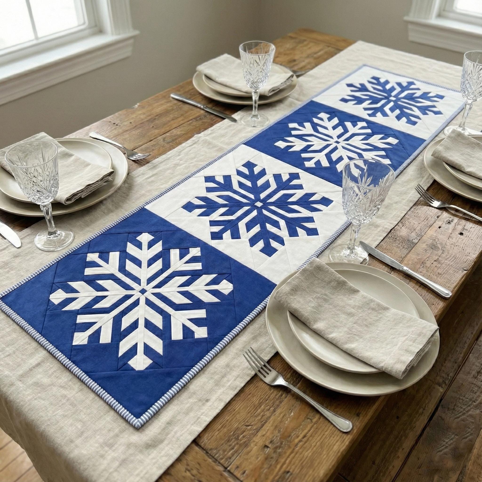 Snowflake 4 Sizes, Quilt Block Pattern: Foundation Paper Piecing (PDF ...