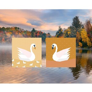 Swan Quilt Block Pattern: Foundation Paper Piecing (PDF Download) - Etsy