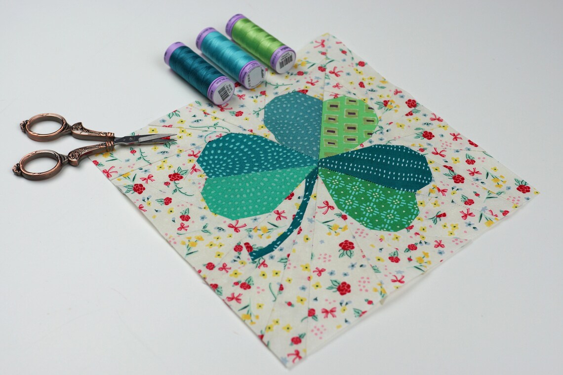 Shamrock Quilt Block Pattern Shamrock Pattern PDF Instant - Etsy