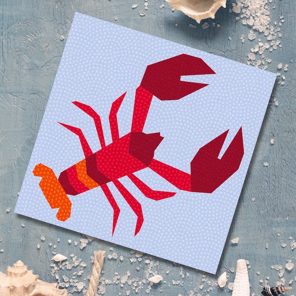 Seashell Quilt Block Pattern, PDF Pattern Instant Download, Seashell ...