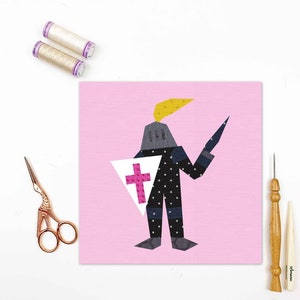 Knight Sewing Pattern, Knight in Shining Armor Quilt Block Pattern PDF ...