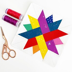 3 Star Pattern Bundle, 5 Sizes Each PDF Instant Download, Foundation ...