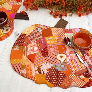 Patchwork Pumpkin Placemat Pattern: Quilted Fall Decor (PDF Pattern) - Etsy