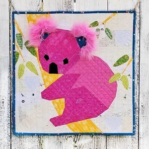 Koala Quilt Block Pattern, PDF Instant Download, Foundation Paper ...