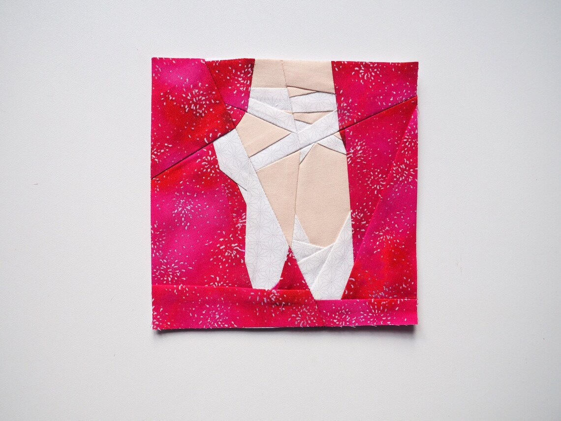 Ballet Slippers Quilt Block Pattern Ballet Shoes Pattern PDF - Etsy