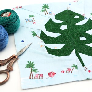 Monstera Leaf Quilt Block Pattern PDF Instant Download - Etsy