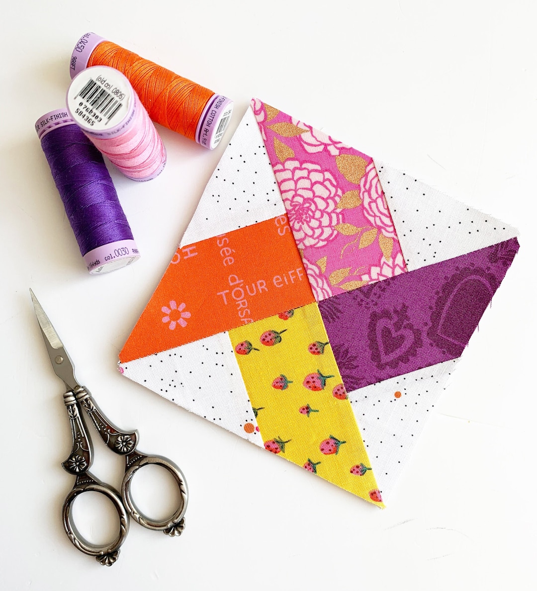 Woven Whirlwind 6 Sizes Quilt Block Pattern Star Foundation Paper ...