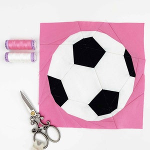 Soccer Ball Quilt Block Pattern: Foundation Paper Piecing (PDF Pattern ...