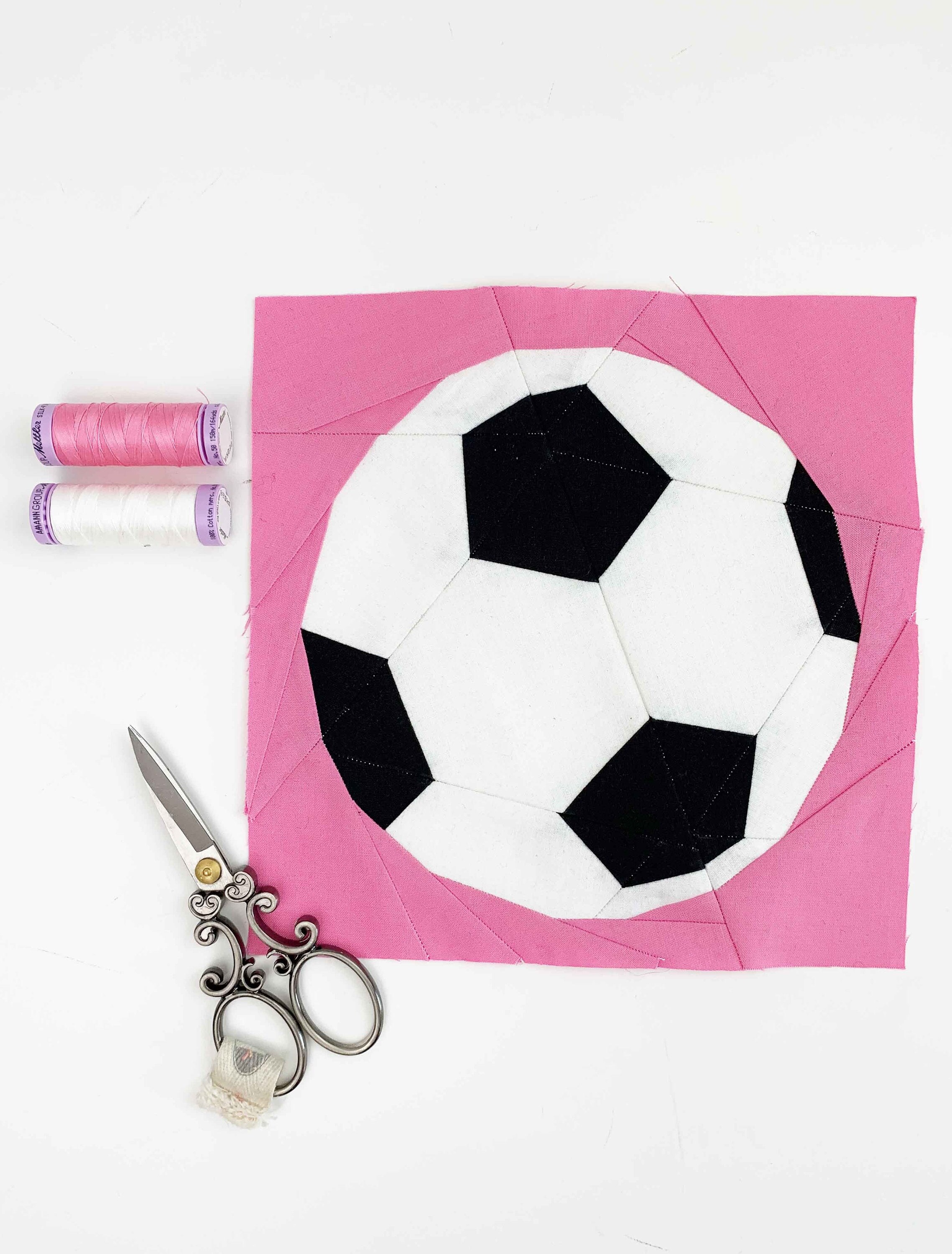 Soccer Ball Quilt Block Pattern: Foundation Paper Piecing (PDF Pattern ...