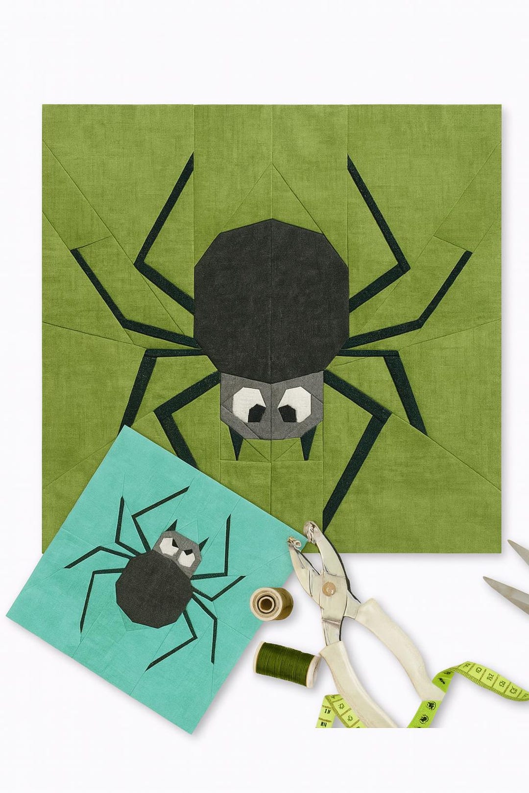 Spider Quilt Block Pattern: Halloween Foundation Paper Piecing (PDF ...