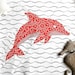 Dolphin Quilt Block Pattern, PDF Instant Download, Nautical Quilt Block ...