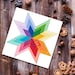 Triple Star Quilt Block, 4 Sizes PDF Instant Download, Foundation Paper ...