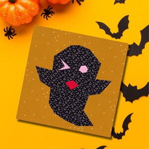 Ghost Quilt Block Pattern, 5 Sizes PDF Instant Download, Halloween ...
