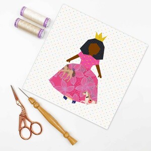 Princess Sewing Pattern, Princess Quilt Block Pattern PDF, Nursery ...