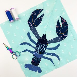 Crab and Lobster Quilt Pattern Bundle: Nautical FPP (PDF Pattern) - Etsy