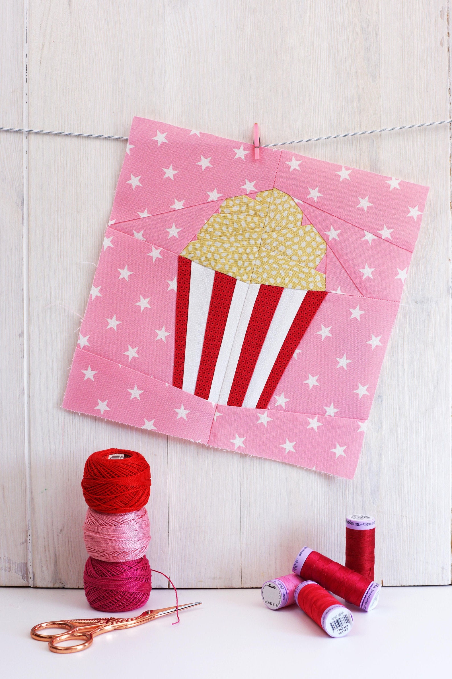Popcorn Quilt Block Pattern: 6-10 Inch Sizes FPP (PDF Download) - Etsy