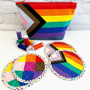 Progress Pride Pattern, 7 Sizes PDF Instant Download, Foundation Paper ...