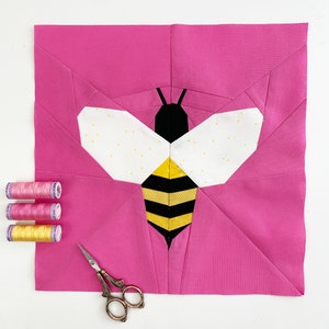 Bumble Bee Quilt Block Pattern, Foundation Paper Piecing (PDF Download ...