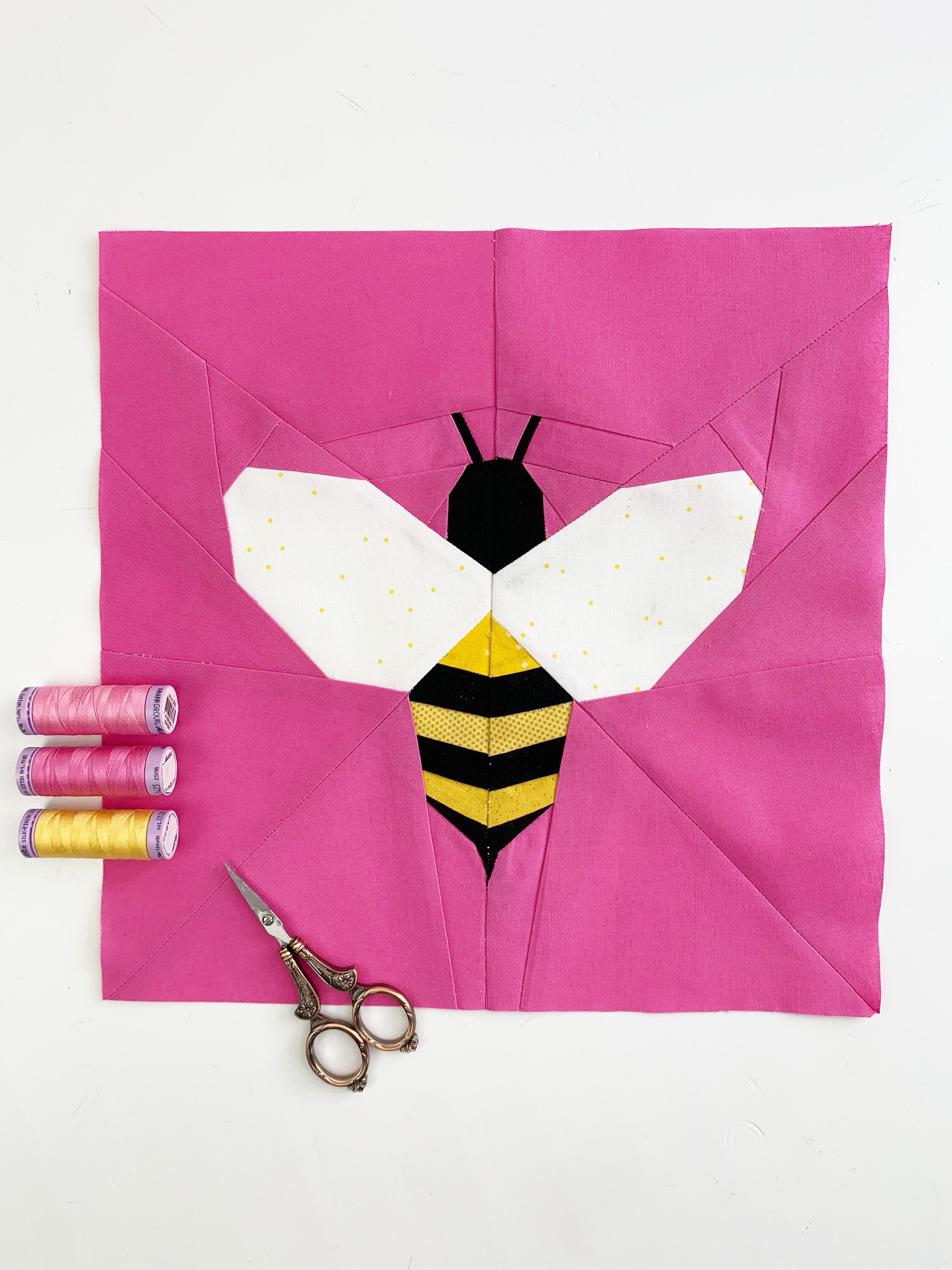 Bumble Bee Quilt Block Pattern, Foundation Paper Piecing (PDF Download ...