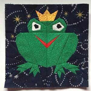 Frog Prince Quilt Block Pattern: Fairytale Nursery Decor (PDF Download ...