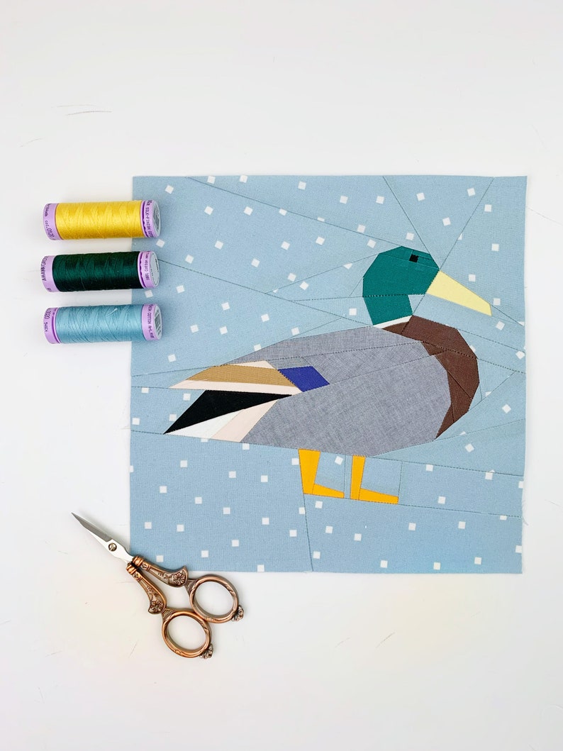 Mallard Duck Quilt Block Pattern: Foundation Paper Piecing (PDF ...