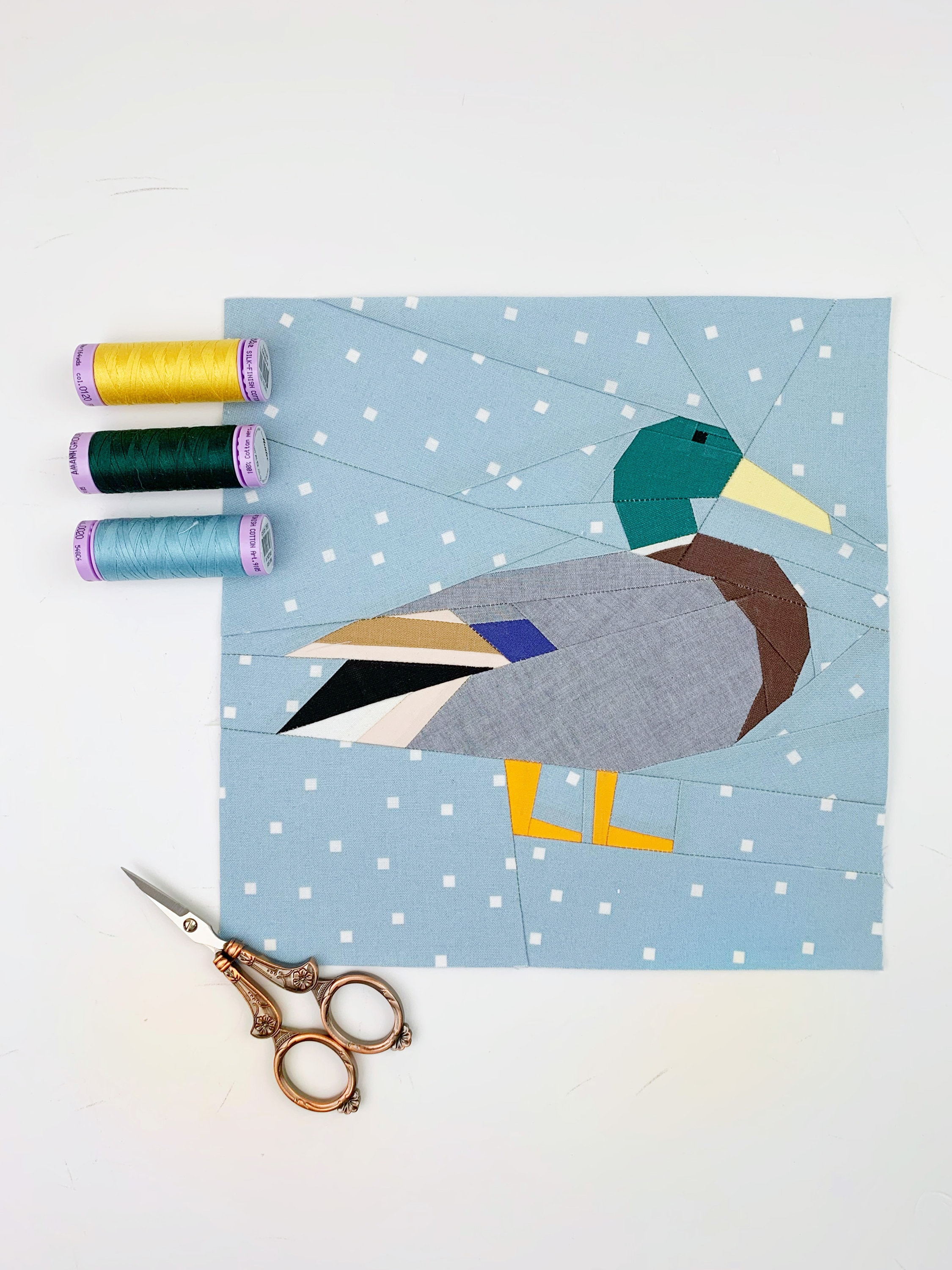 Mallard Duck Quilt Block Pattern: Foundation Paper Piecing (PDF ...