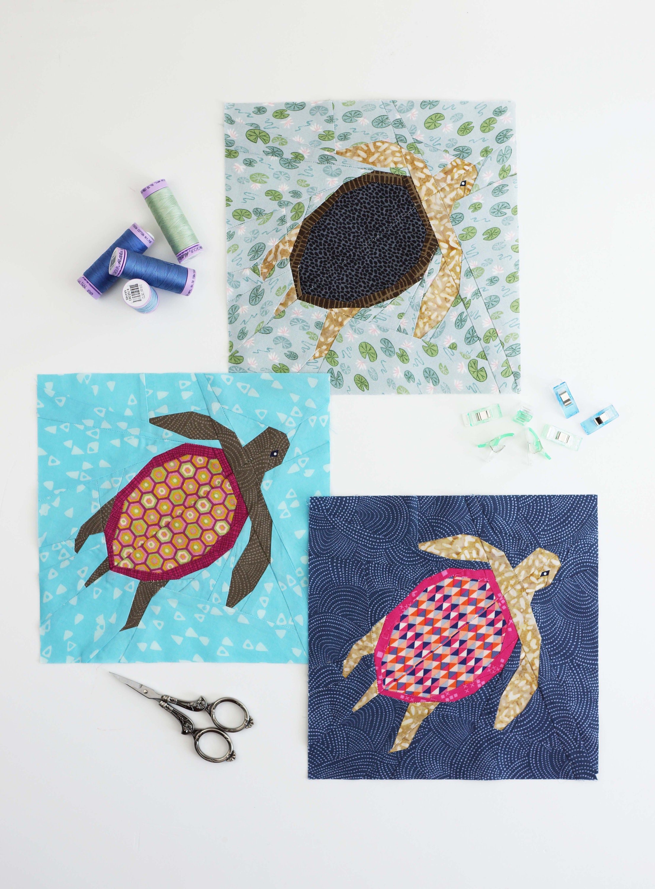 Turtle Quilt Block Pattern: Foundation Paper Piecing (PDF Download) - Etsy