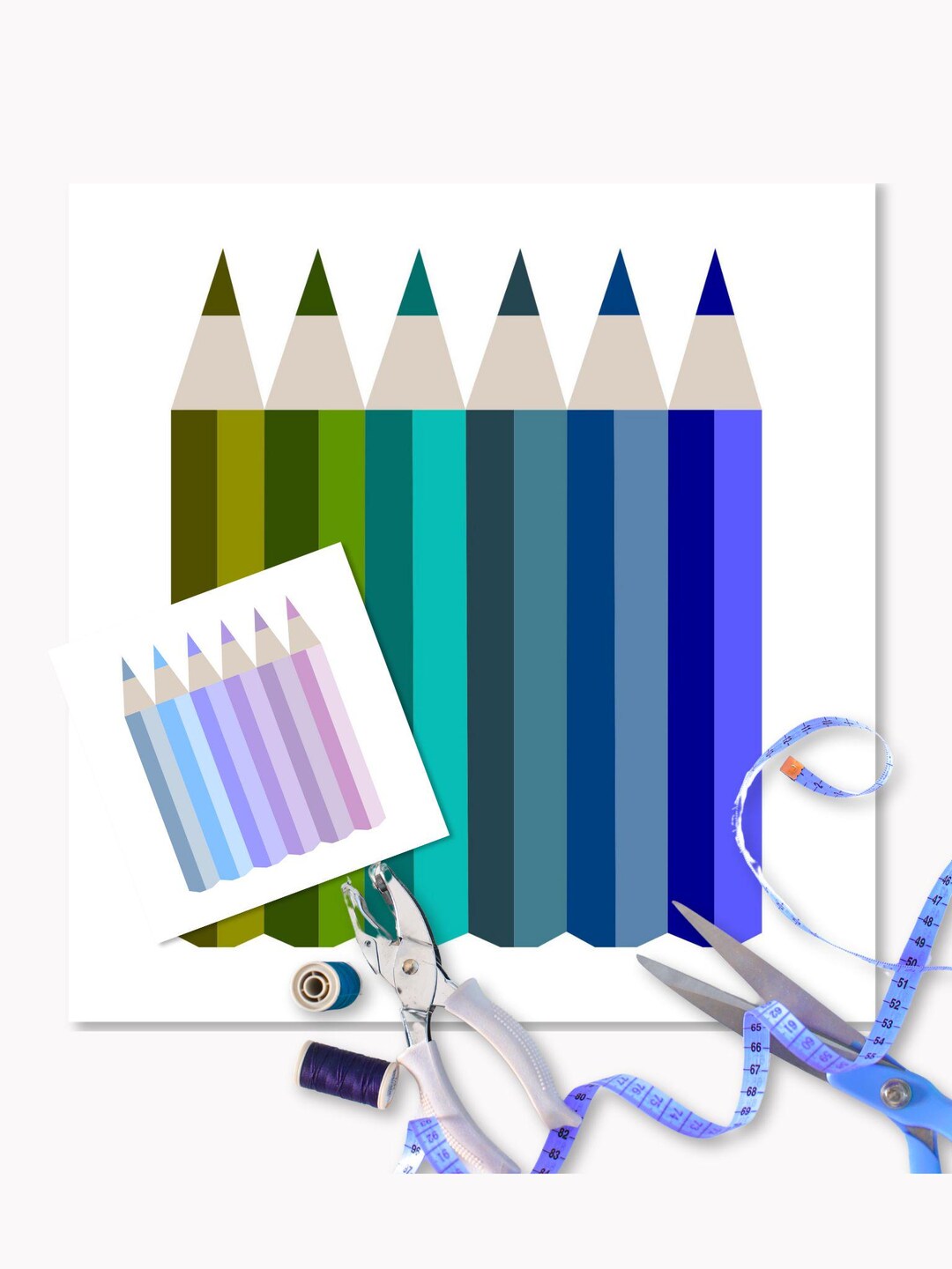 Pencil Quilt Block Pattern: Back to School FPP (PDF Download, 5 Sizes ...