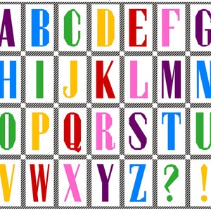 Alphabet FPP Quilt Block Pattern Set: ABC Letters (digital Download ...