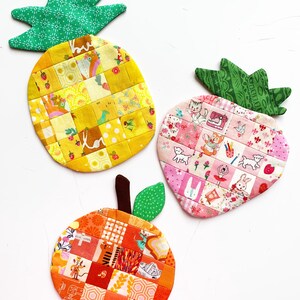 Fruit Coaster Quilt Pattern: Beginner Sewing Project (PDF Download - Etsy