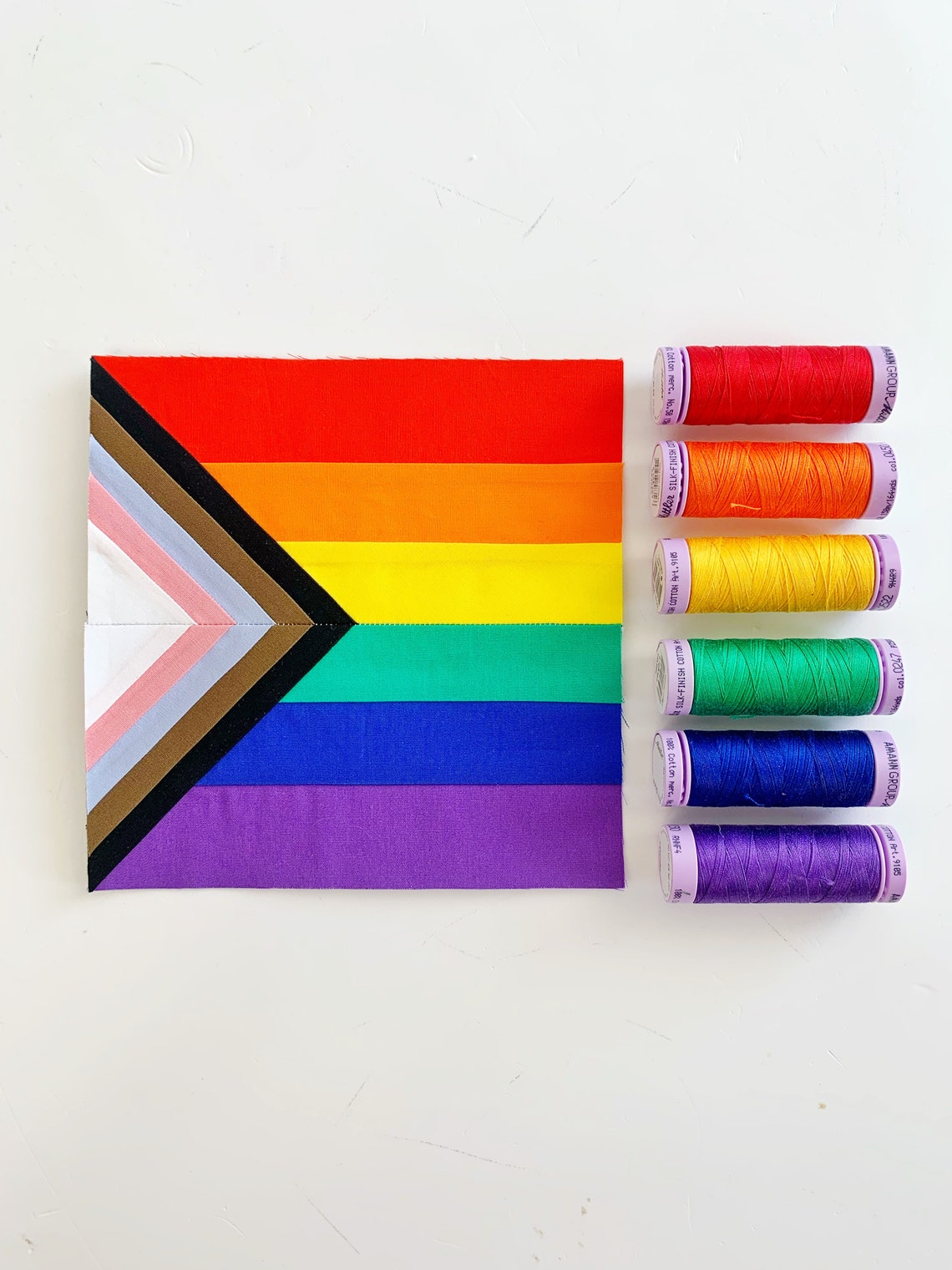 Progress Pride Pattern, 7 Sizes PDF Instant Download, Foundation Paper ...