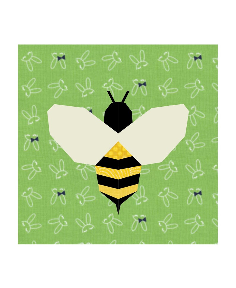 Bumble Bee Quilt Block Pattern, Foundation Paper Piecing (PDF Download ...