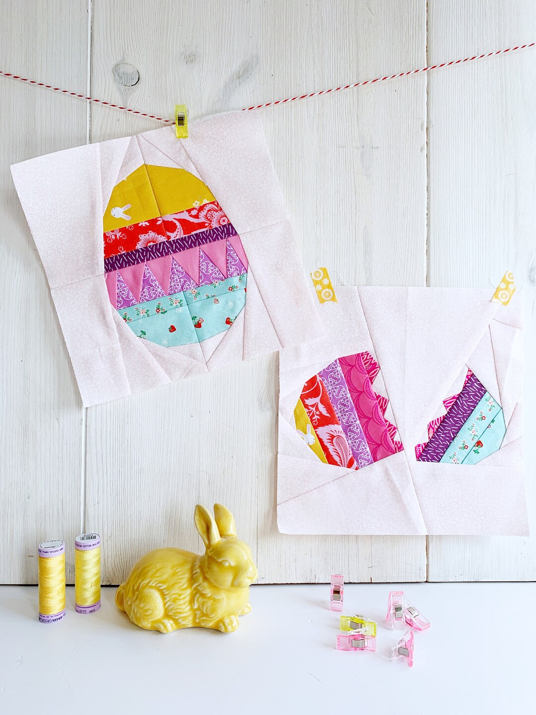 Easter Egg Paper Piecing Pattern: 6-10" Quilt Block (PDF Pattern) - Etsy