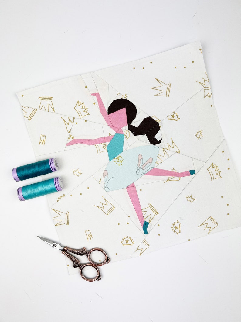 Ballerina Quilt Block Pattern: Foundation Paper Piecing (PDF Pattern ...